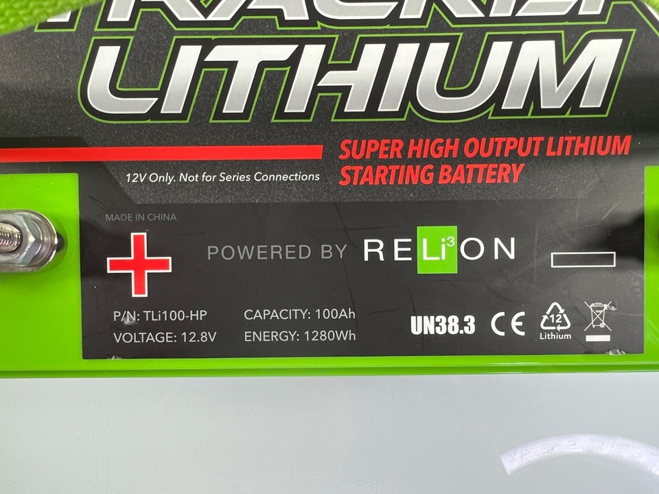 TLi100-HP Tracker Lithium Super High Output Deep Cycle Battery 12.8v ...