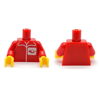 Lego Classic Town POST OFFICE WORKER TORSO Horn Logo Minifigure Minifig ...