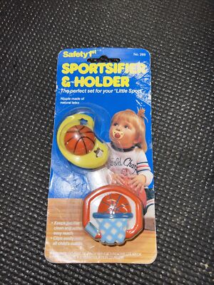 Vtg NIP 1991 Natural Latex Pacifier~Basketball~Safety 1st No.289 With ...
