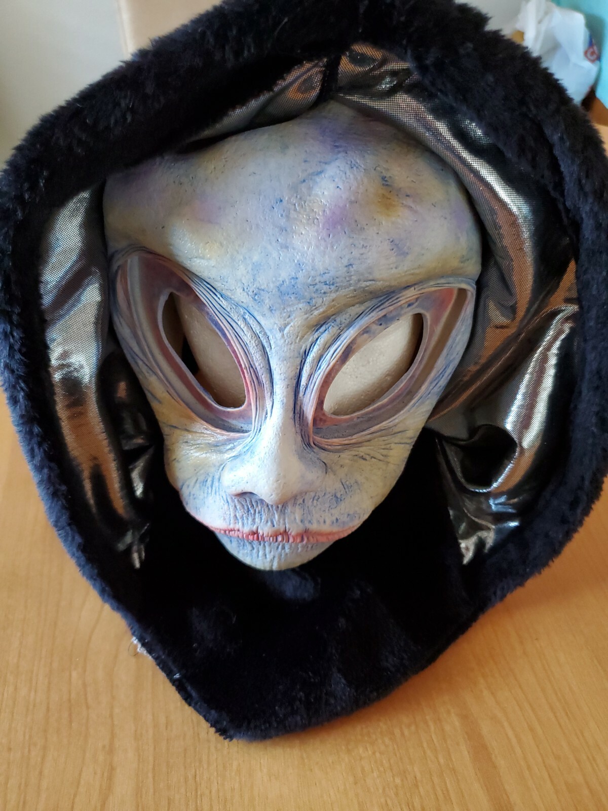 Classic Alien Wide Eyed Hooded Space Character Latex … - Gem