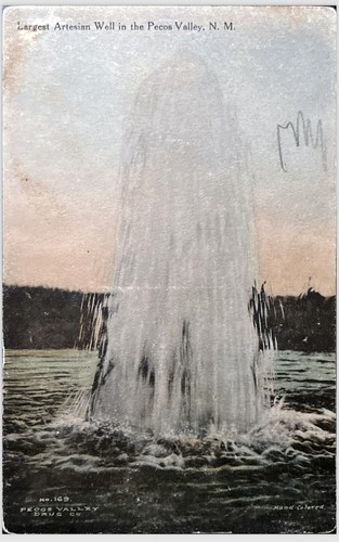 Roswell New Mexico Postcard Pecos Valley Artesian Well Pecos Valley ...