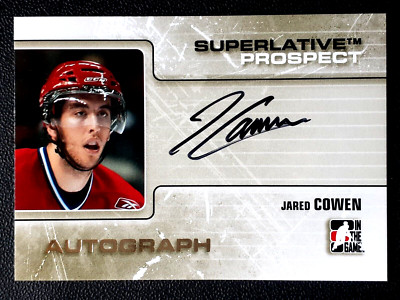 JARED COWEN 2009-10 ITG SUPERLATIVE PROSPECT AUTOGRAPHS GOLD 09-10 #10/ ...