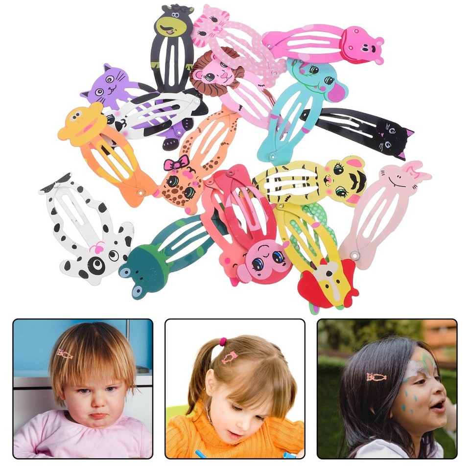 18pcs Animal Hair Clip Hair Pin Hair Styling Tool Printing Bobby Pin ...