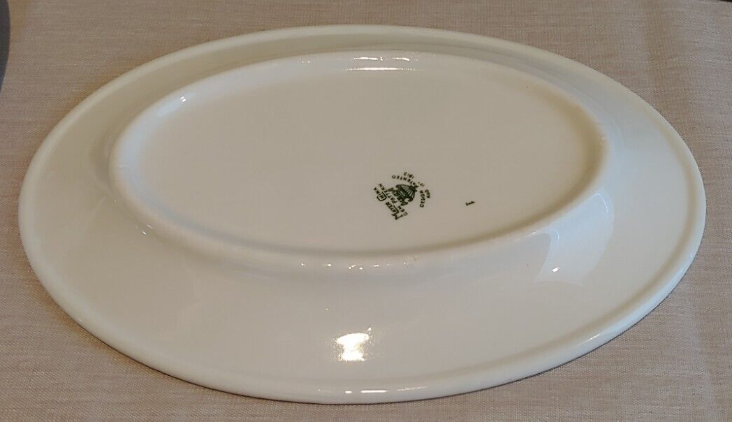 2 Vintage Mayer China Restaurant Ware or White Ware Gem Pattern Oval ...