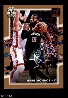 2017 Donruss #82 Greg Monroe Bucks Georgetown 8 - NM/MT | eBay