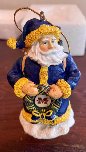 University of Michigan Santa Ornament New In Box | eBay