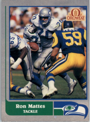 1989 Seahawks Oroweat #18 Ron Mattes Seattle Seahawks Football Card | eBay