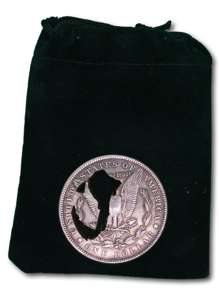 Hand Cut Hobo Coin Dollar Poker Plush Chip Skull Angle Of Death Hobo ...