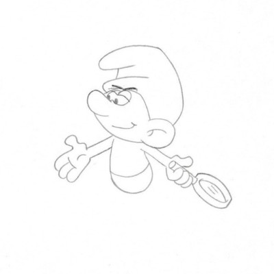 Pencil Test Animation Smurf