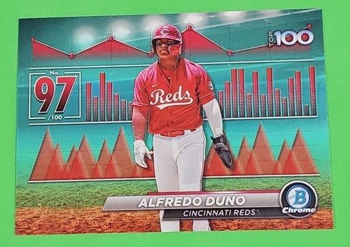 2024 Bowman Chrome AQUA Scouts Top 100 Alfredo Duno #BTP-97 #'d 119/125 | eBay