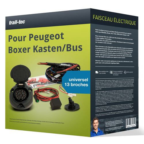 Faisceau universel 13 broches pour PEUGEOT Boxer Kasten/Bus type 230 ...