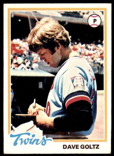 1978 TOPPS DAVE GOLTZ MINNESOTA TWINS #249 (114) | eBay
