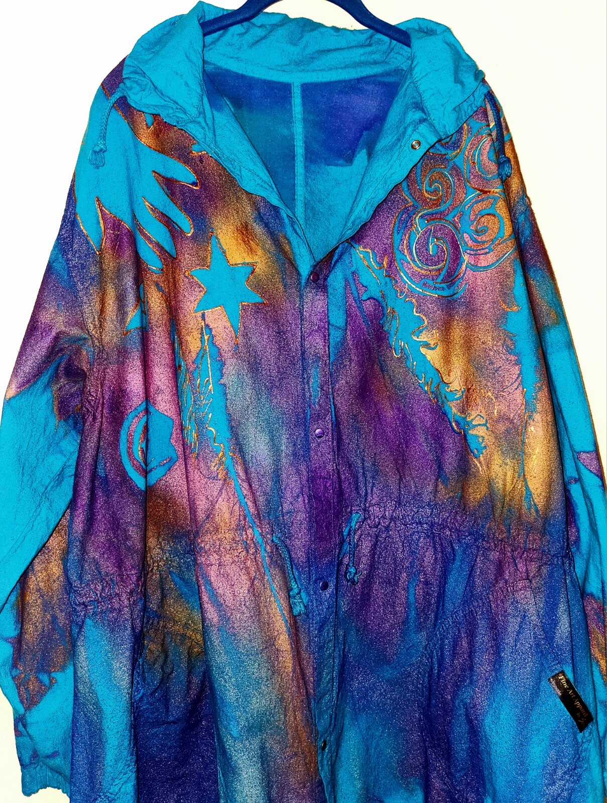 VINTAGE FINE ART APPAREL BY SANDRA HAND PAINTED DRAWS… - Gem