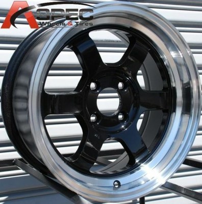 15x8 Rota GRID V 4x114.3 +0 Royal Black Wheels (Set of 4) | eBay