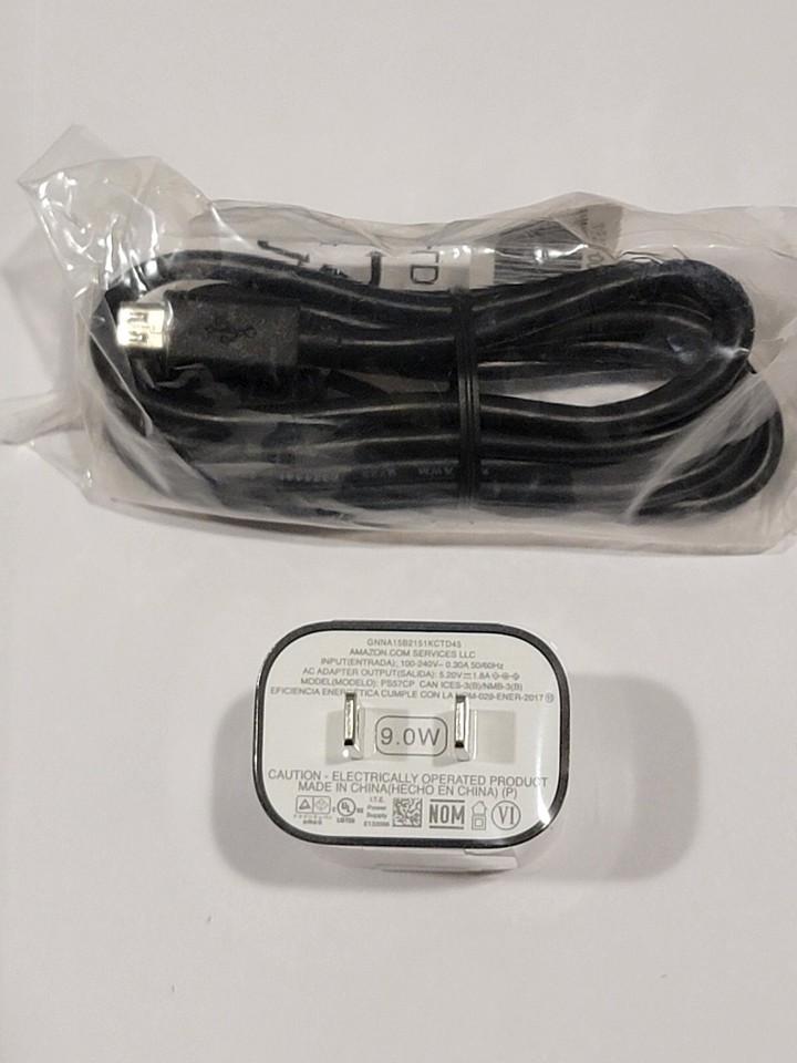 Amazon 9W Original OEM AC USB Power Adapter With Micro USB cable. | eBay