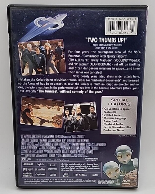 Galaxy Quest (DVD, 2000, Widescreen) 667068601725| eBay