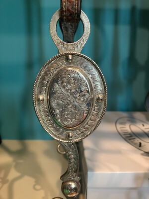 STUNNING Bill STEWART Custom Hand Engraved STERLING Silver Show BIT | eBay