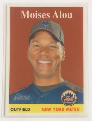 Moises Alou 2007 Topps Heritage Chrome 1417/1958 New York Mets #31 | eBay