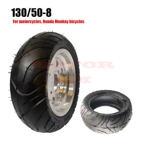 Honda Monkey Z50 Z50J 130/50-8 Rear Wheel Tubeless vacuum Tyres