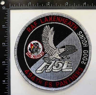 USAF 494th Fighter Squadron Panthers F-15E RAF Lakenheath 2000 Hours ...