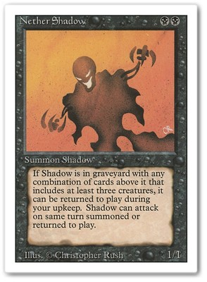NETHER SHADOW x1 mtg LP 3rd Edition Revised 1 Rare | eBay
