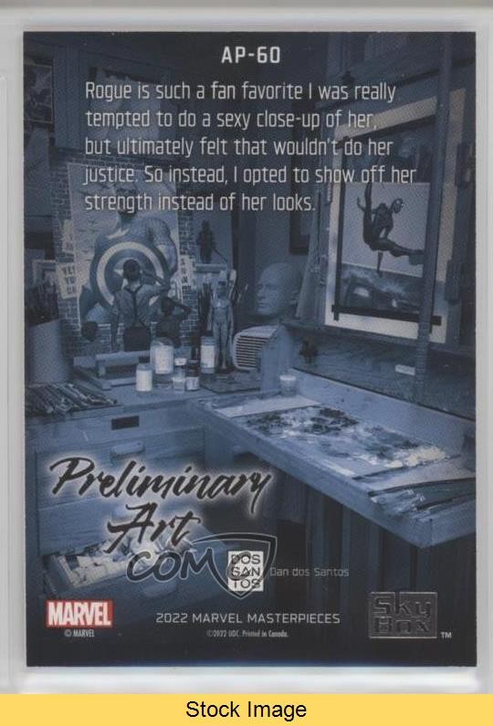2022 Upper Deck Marvel Masterpieces Preliminary Art Rogue #AP-60 READ ...