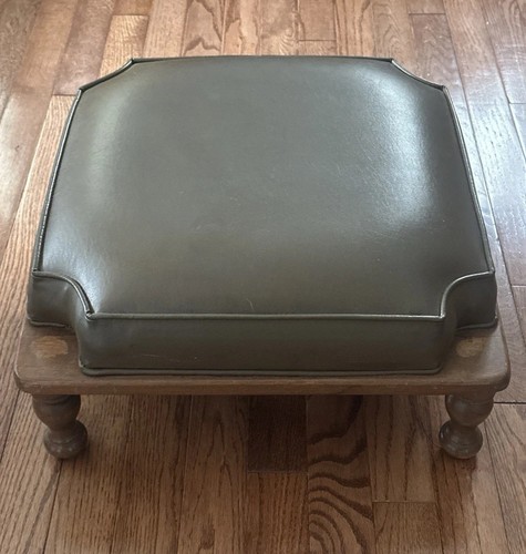 Vintage Ethan Allen Style Stacking Foot Stool Brown Ottoman Mid-Century ...