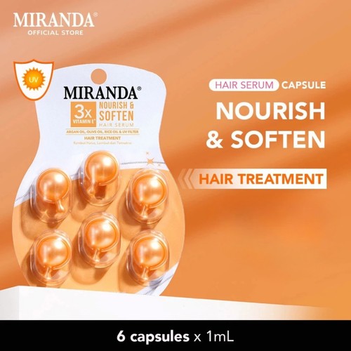 MIRANDA Hair Serum 6pcs - Nourish & Soften Hair Treatment #hh | eBay