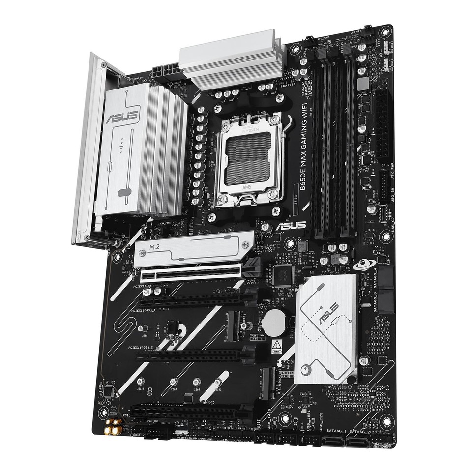 ASUS B650E MAX Gaming WiFi AMD B650 ATX Motherboard, DDR5, PCIe 5.0 ...