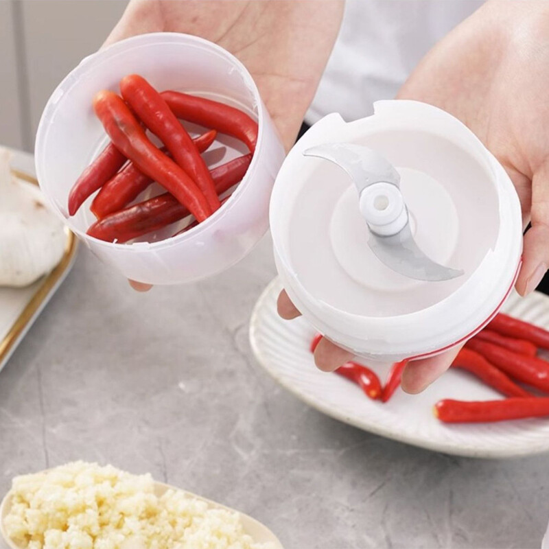 Garlic Pepper Vegetable Slicer Meat Grinder Kitchen Hand Chopper Food ...