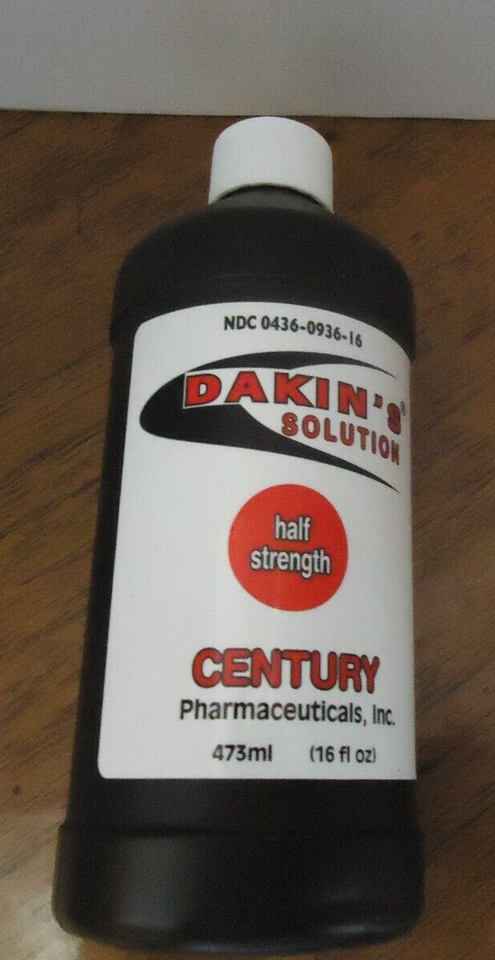 Dakin's Solution Half Strength Wound Cleanser – 16 oz Twist Cap | eBay