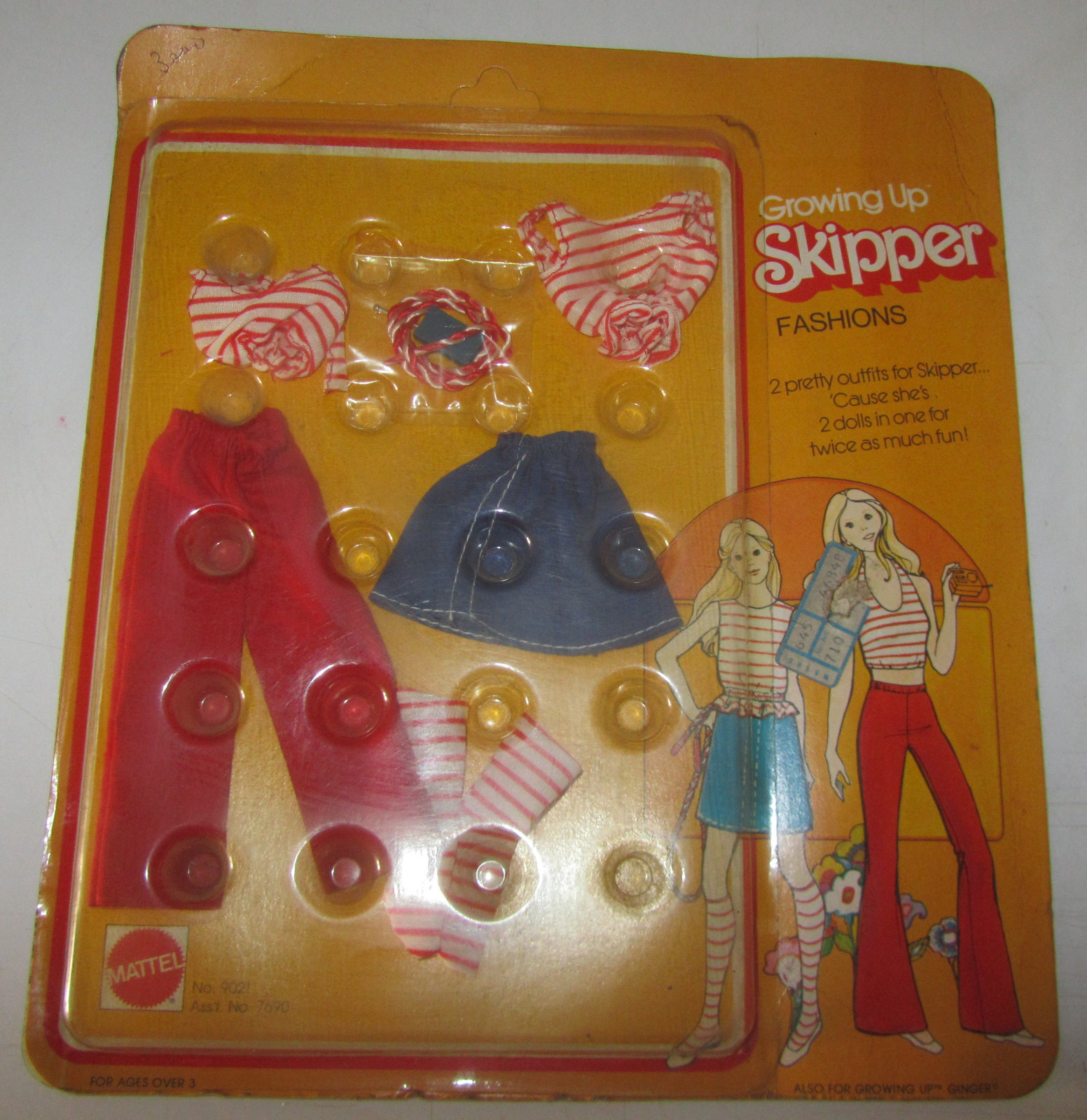 Barbie Growing UP Skipper Fashions Vestiti Outfit Mattel 9021 | eBay