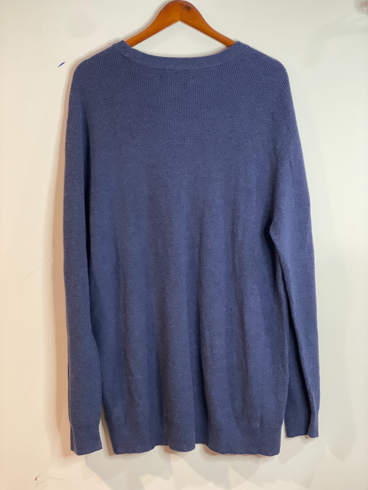 Hawker Rye Mens Crew Neck Sweater Sz XXL Blue 95/5 Cotton Cashmere | eBay