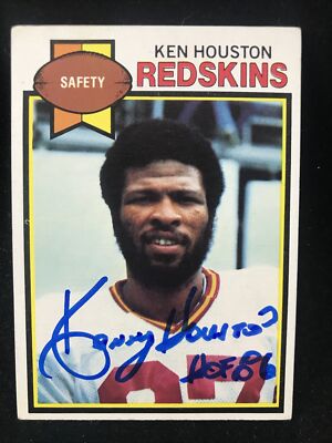Ken Houston -HOF- Washington Redskins Autographed Card -Prairie View ...