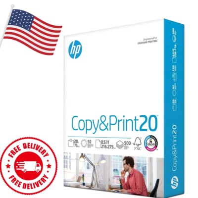 HP Printer Paper - Copy And Print, 20 lb., 8.5" x 11", 500 Sheets, 1 ...