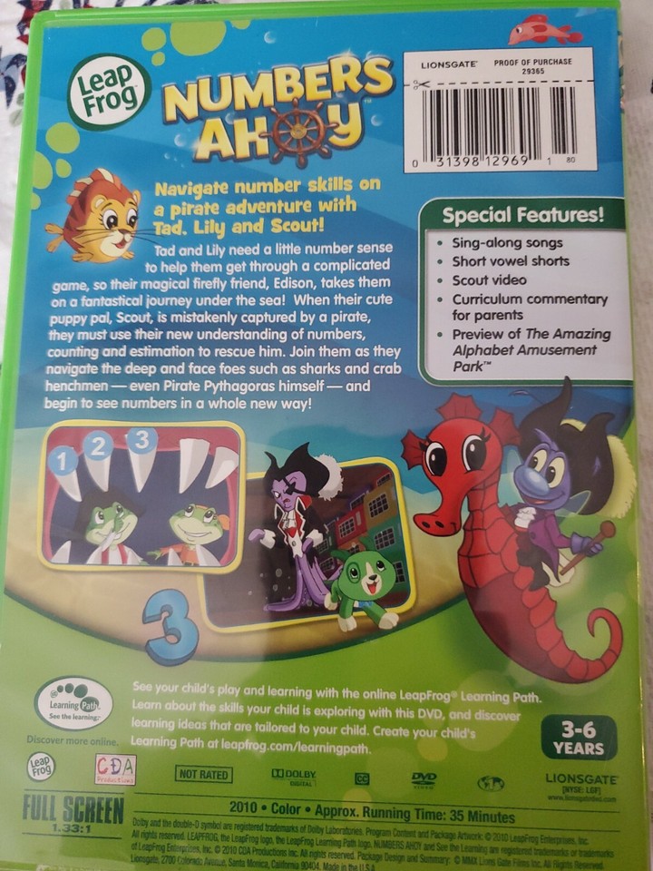 Numbers Ahoy (DVD, 2010) 31398129691| eBay