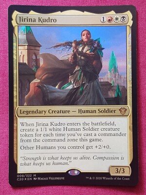 Magic The Gathering COMMANDER 2020 C20 FOIL JIRINA KUDRO black/white ...