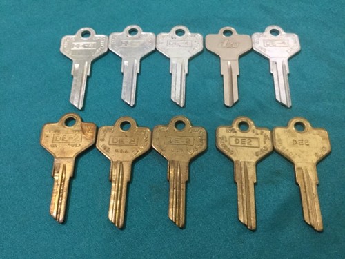 Dexter by Curtis & Ilco DE4 & DE2 Key Blanks, Set of 10 - Locksmith | eBay