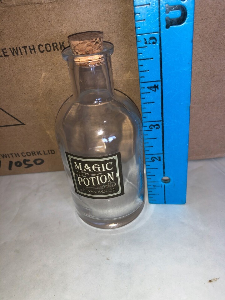 24 Pcs Glass with Cork Bottles Magic Potion Label Wedding Favors Candy ...