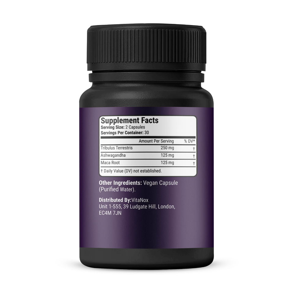 Testo Link Capsules - Natural Vitality & Energy Support - 60 Capsules ...