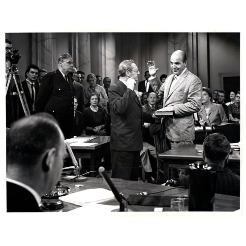 c1960 Press Photo Telly Savalas and William Griffis The Witness CBS TJ7 ...