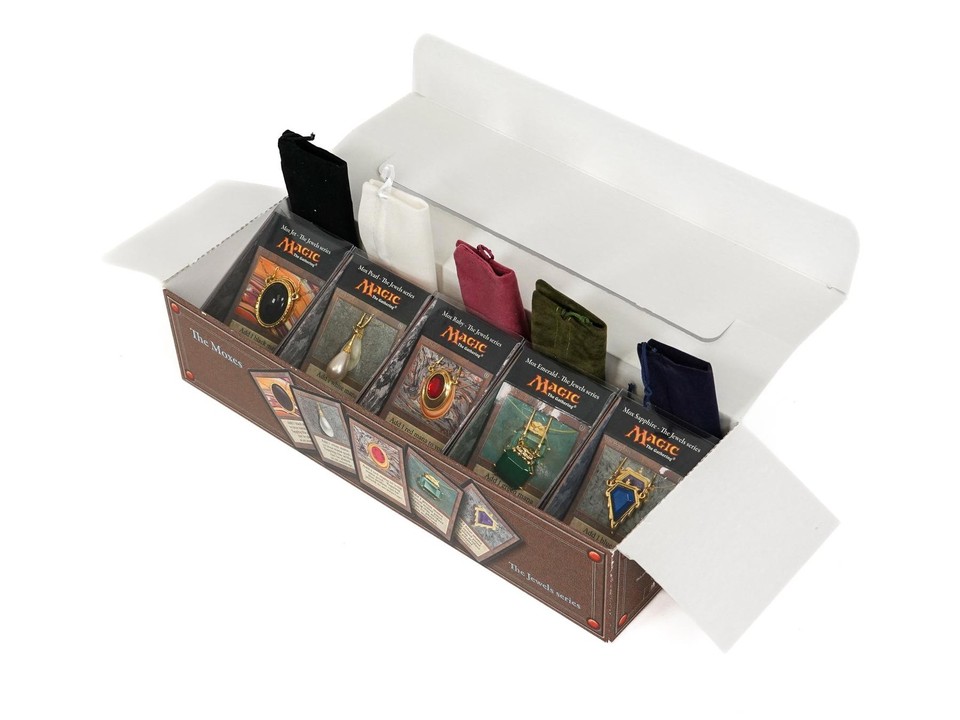 Magic MTG Jewels Series Mox Replica Jewelry Jet Pearl Ruby Emerald ...