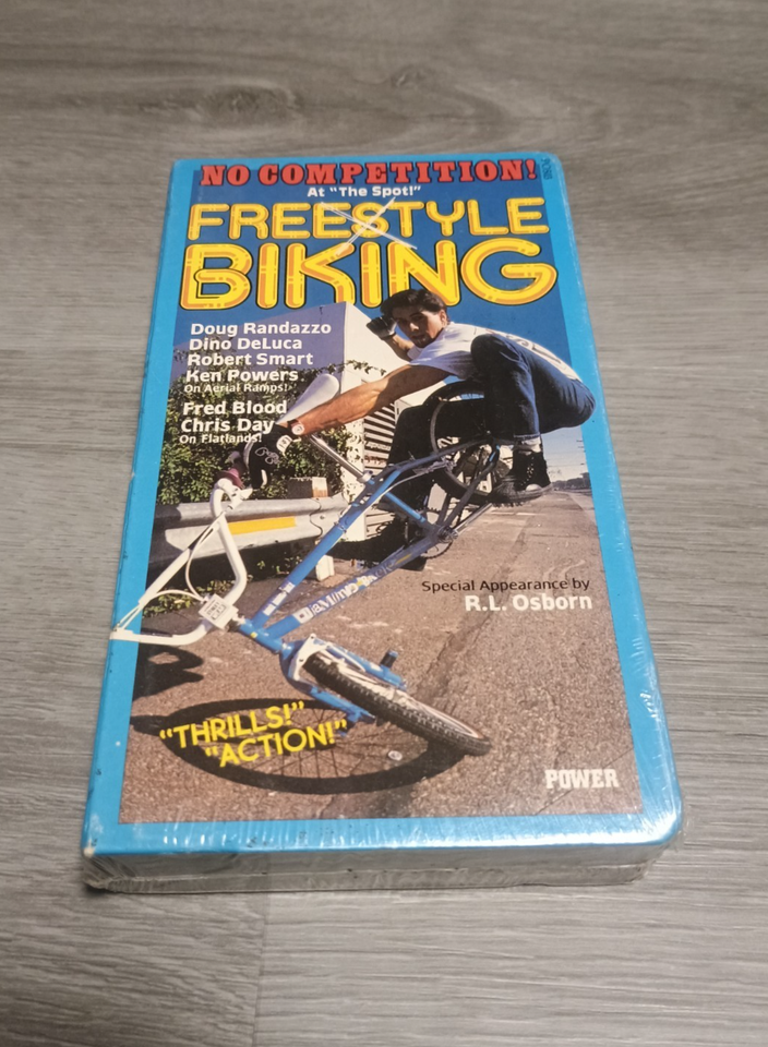 VTG Freestyle Biking VHS 1987 BMX Ken Powers R.L. Osborn Bike Tricks ...