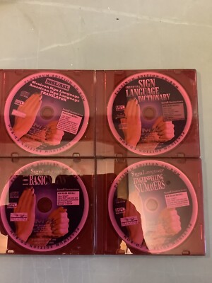 Sign Language CD ROM Translator Dictionary Finger Spelling Numbers 101 ...