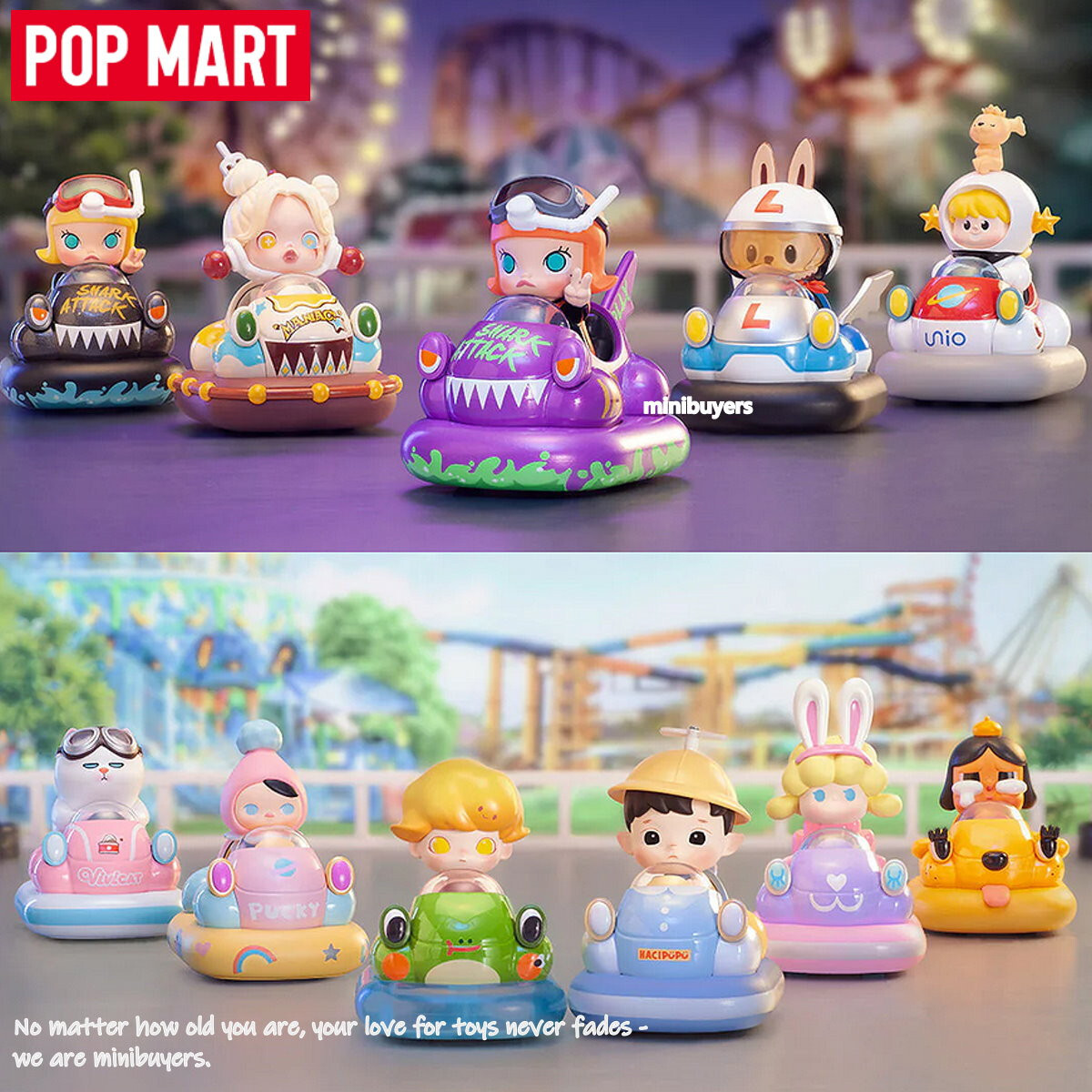 POP MART POP CAR Bumper Car Series Art Toy Figure Blind Box - Unio | eBay