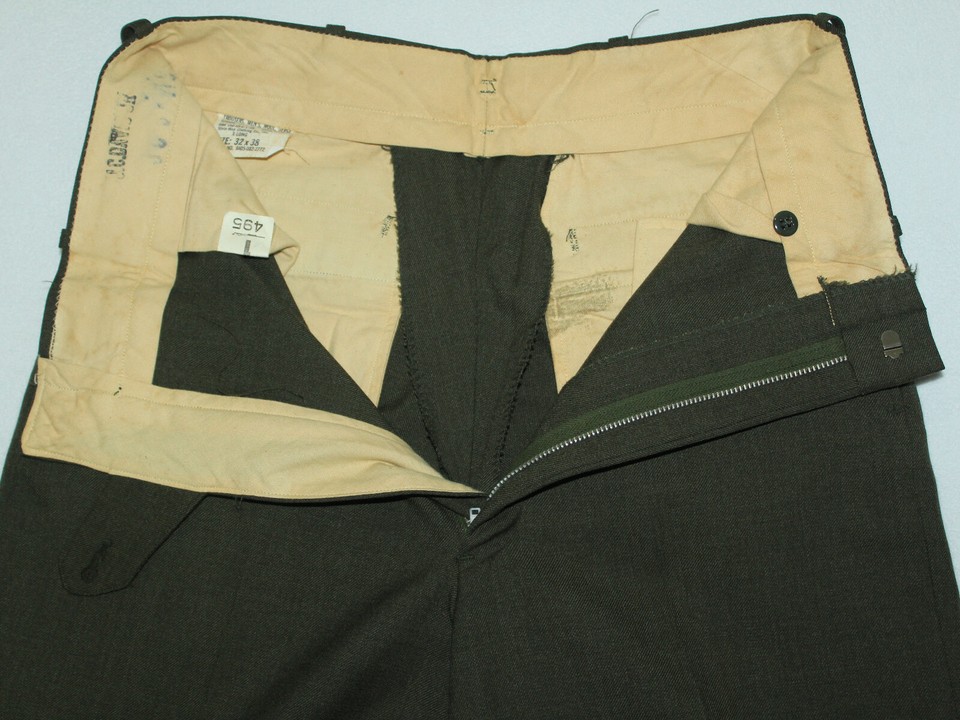 GORGEOUS USMC MARINE CORPS WOOL SERGE GREEN FIELD UNIFORM JACKET PANTS ...