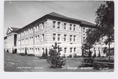 RPPC Real Photo Postcard KS Kansas Fort Riley Patton Hall | eBay