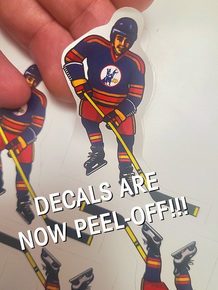 NHL New Jersey Devils 2018-Present dark PEEL-OFF vinyl decals Coleco ...