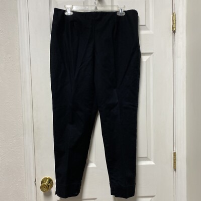 Ellen Tracy Black Slack Pants Size 12 Cotton/Spandex | eBay