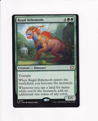 2023 MTG MAGIC COMMANDER THE LOST CAVERNS OF IXALAN REGAL BEHEMOTH | eBay
